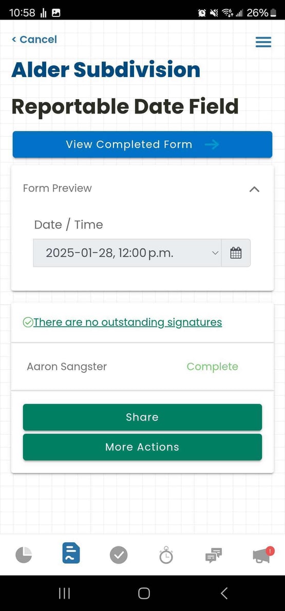 Can I create a QR code for external signers to view and sign a form?