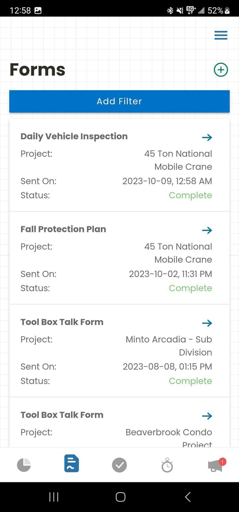 (Mobile) How can I share a Form with a GC from the Corfix mobile app?