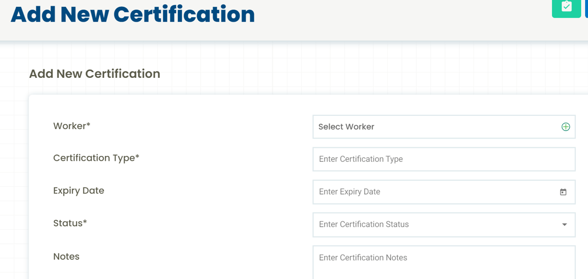 How do I upload a Certification?
