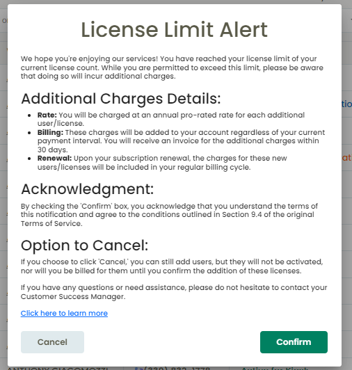 How does the license tracking work?