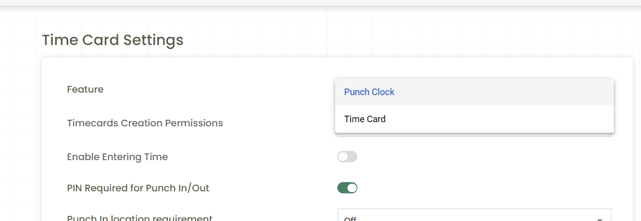 How do I set up Punch Clock?
